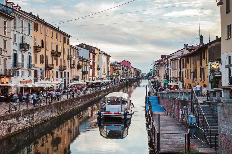Navigli negyed Milánó - Irány Milánó